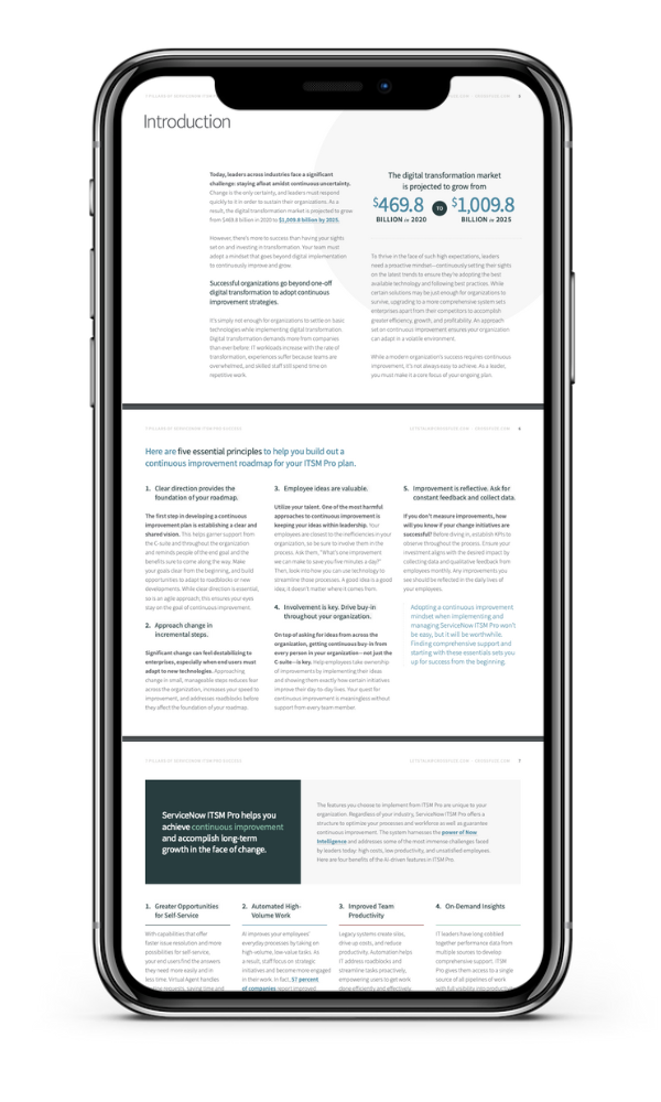 eBook: 7 Pillars of ServiceNow ITSM Pro Success eBook: 7 Pillars of ServiceNow ITSM Pro Success